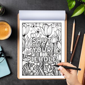 Cuss Word Coloring Pages Volume 1, Offensive Coloring for Adults Dirty ...