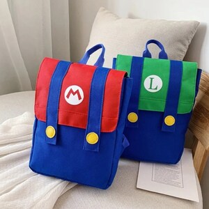 Super Mario Bros Backpack Mario & Luigi Brothers Bag - Etsy