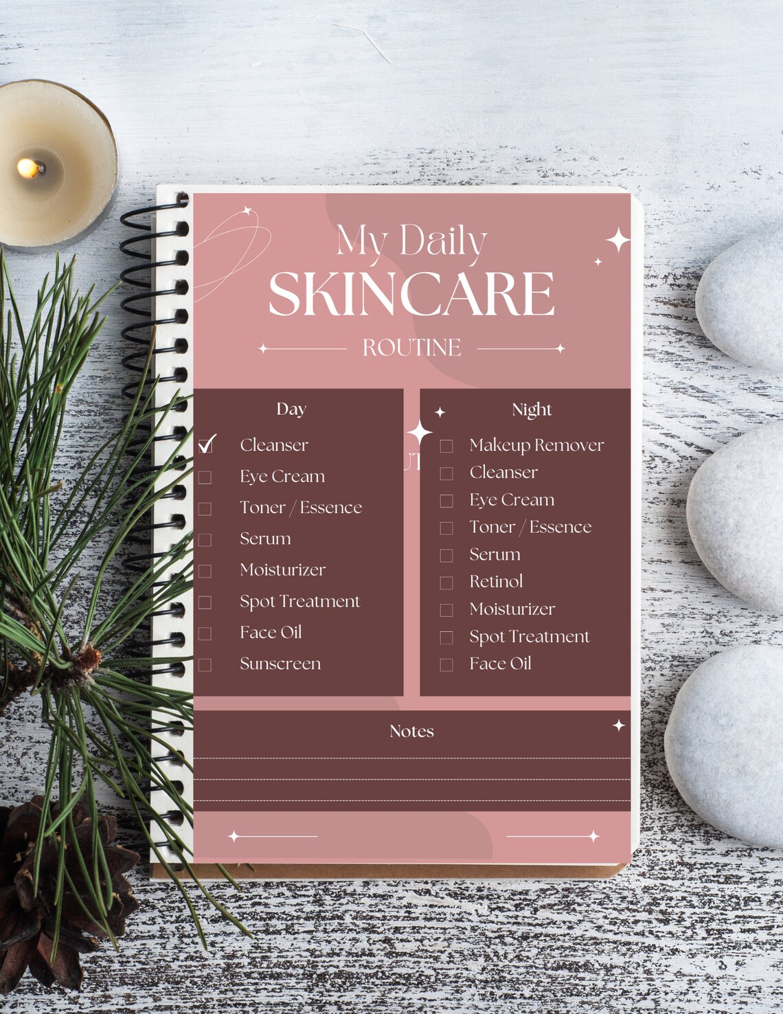 Skincare Routine, Skincare Planner, Skincare Template, Skincare Tracker ...
