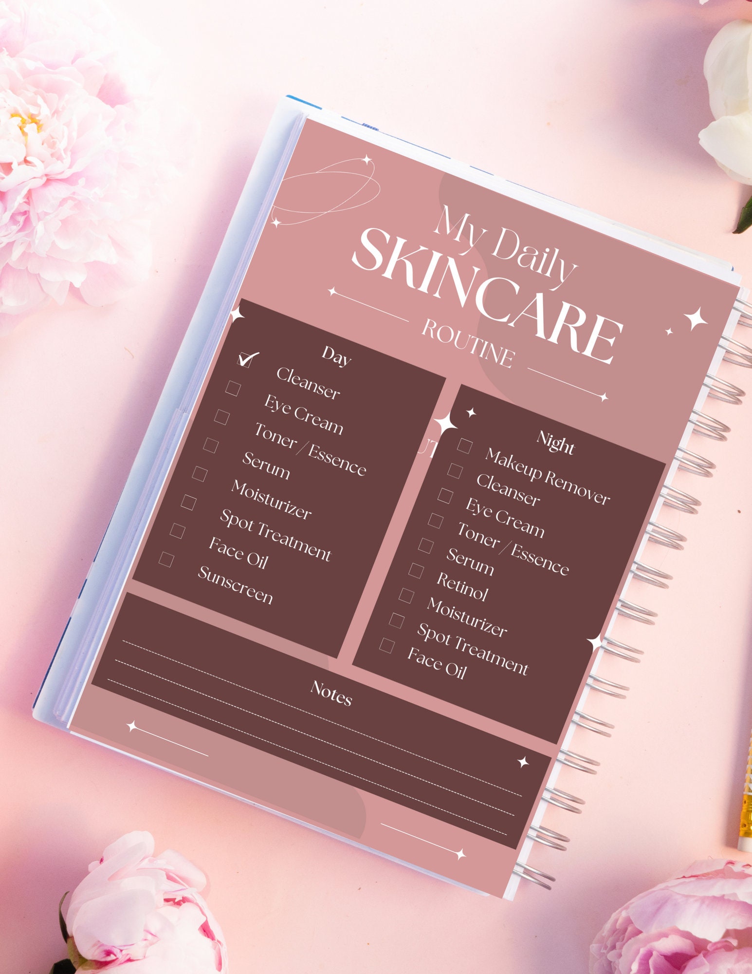 Skincare Routine, Skincare Planner, Skincare Template, Skincare Tracker ...