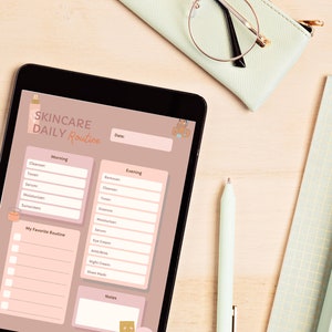 Skincare Template, Skincare Tracker, Skincare Printable, Skincare ...
