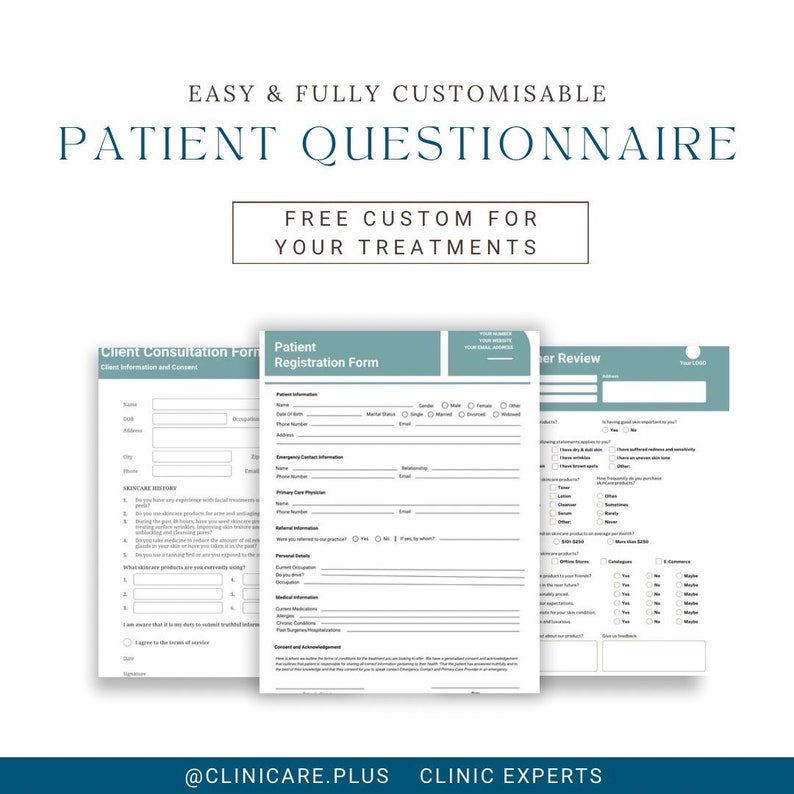 Patient Health Questionaire (printable and Customisable) - Etsy UK