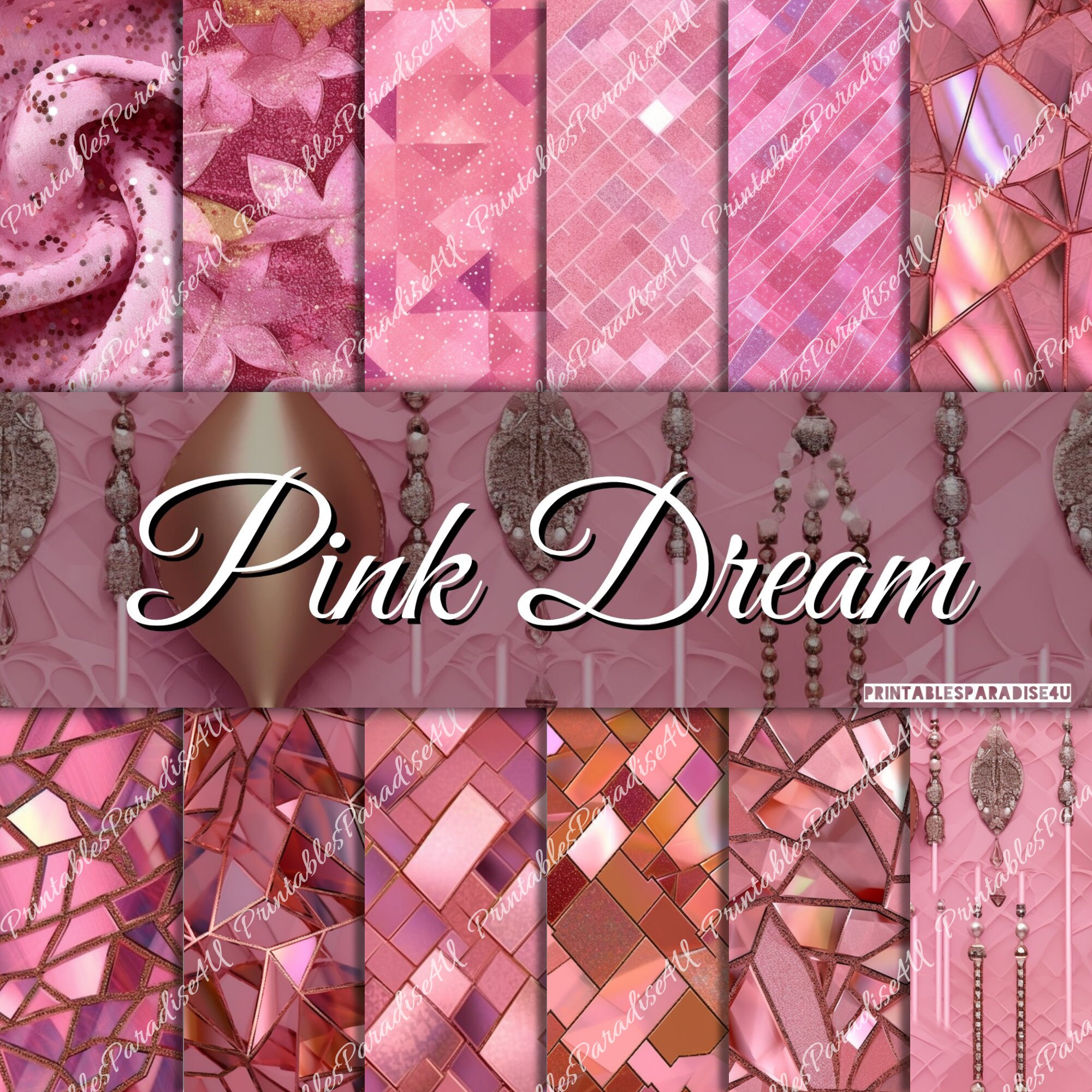 Pink Glitter Ink Textures Set Pink Glitter Ink Textures - Etsy