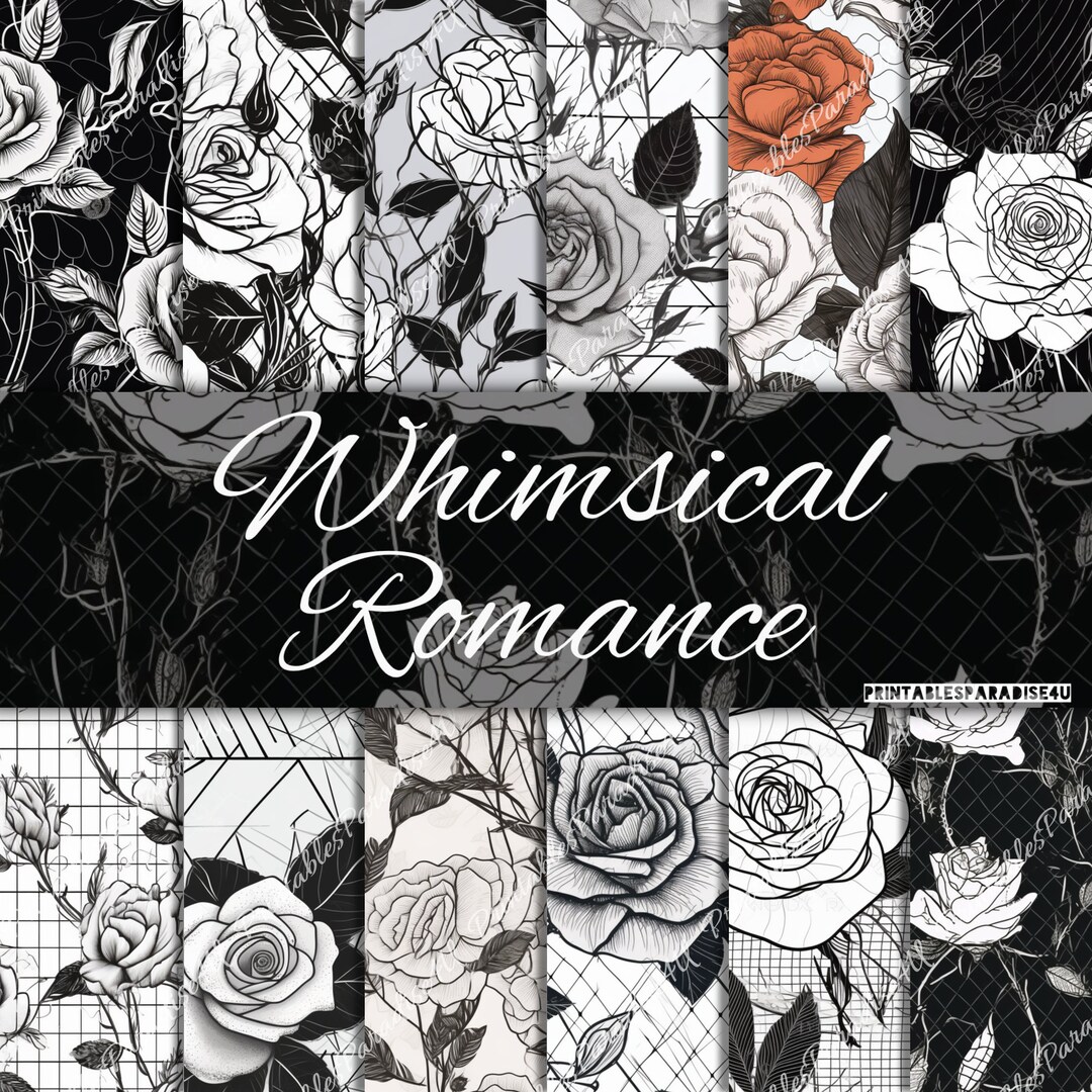 Vintage Rose Digital Paper Pack Digitales Papier Vintage - Etsy