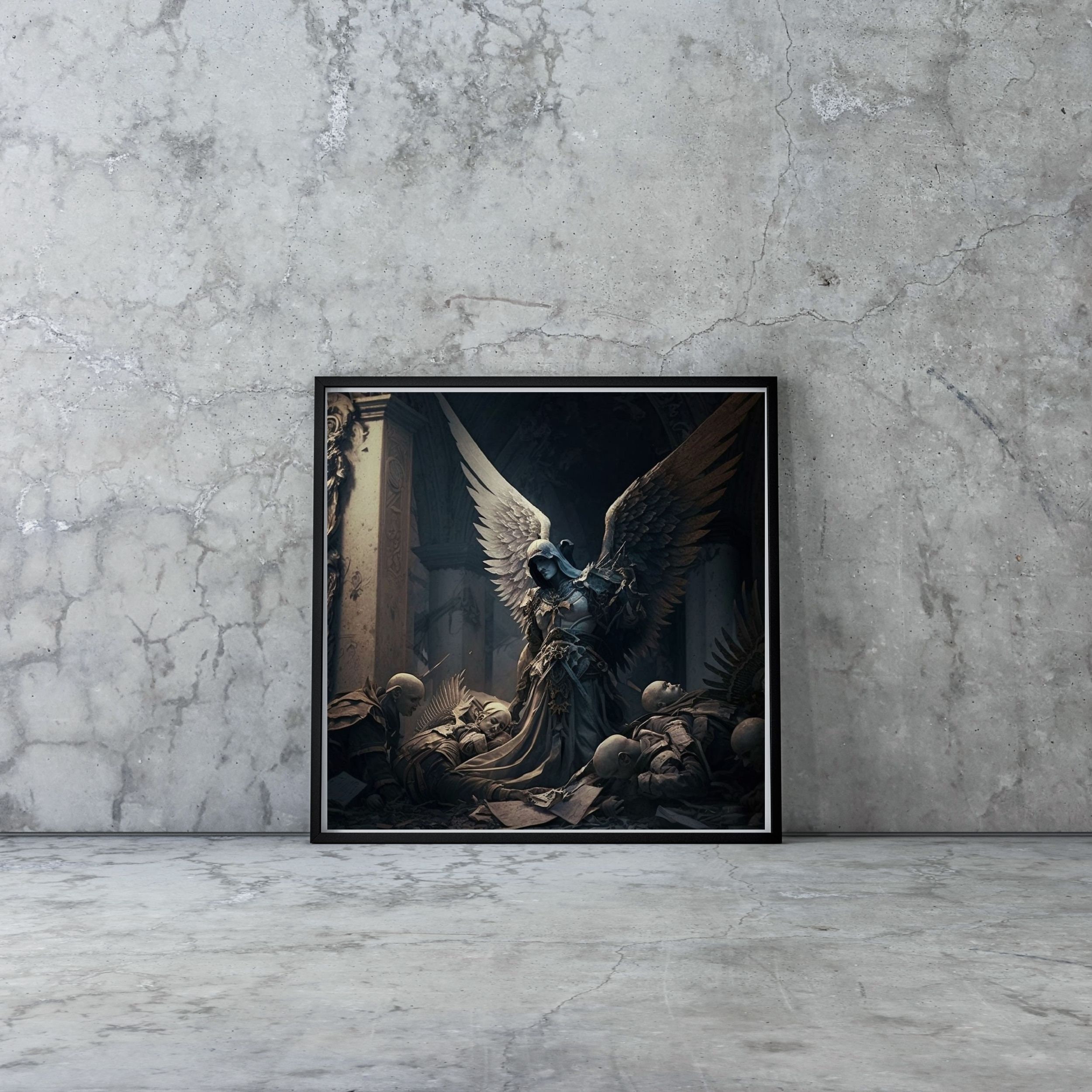 Digital Download Medieval Angel of Death, Supernatural Medieval War ...