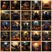 50 Halloween Animals, Rat, Bat, Raven, Crow, Spider, Owl, Pumpkins and ...