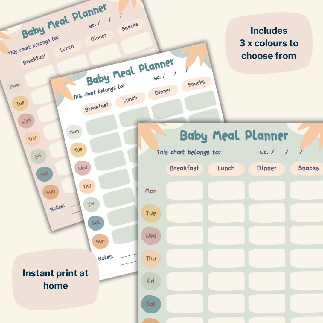 Baby Weaning Printable Bundle 20 Pages I Baby's First - Etsy