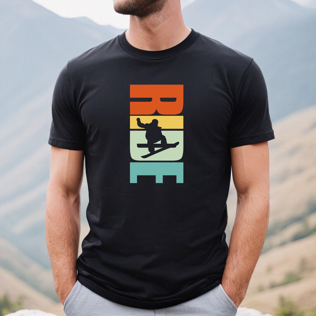 Snowboard Ride T, Snowboarding T-shirt, Unisex Snowboard Shirt ...