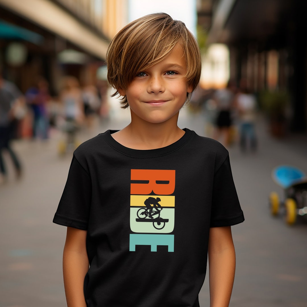 Kid's Mountain Bike T-shirt, Mountain Bike T-shirt for Kids, Kids Mtb T ...
