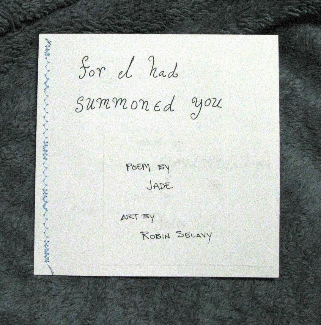 OOAK Illustrated Poem Zine Hand Made From Recycled Materials - Etsy