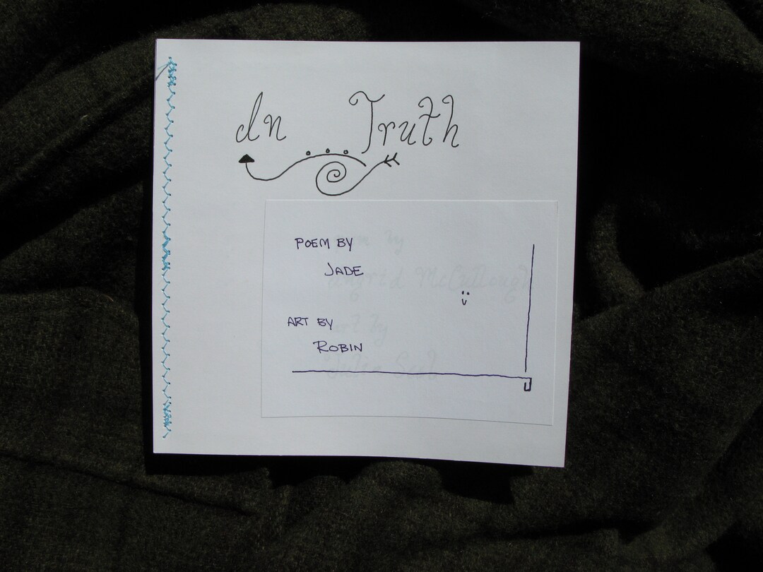 OOAK Illustrated Poem Zine Hand Made From Recycled Materials - Etsy