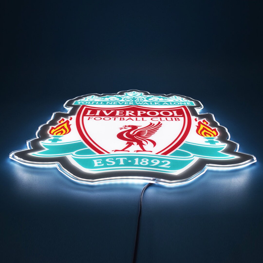 LIV LED Wall Light Liverpool Football Club Logo LED Wall Light ...