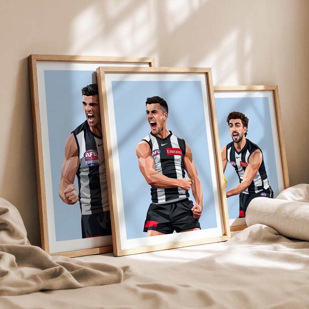 Collingwood Magpies Bundle, Josh Nick Daicos Pendlebury Poster ...
