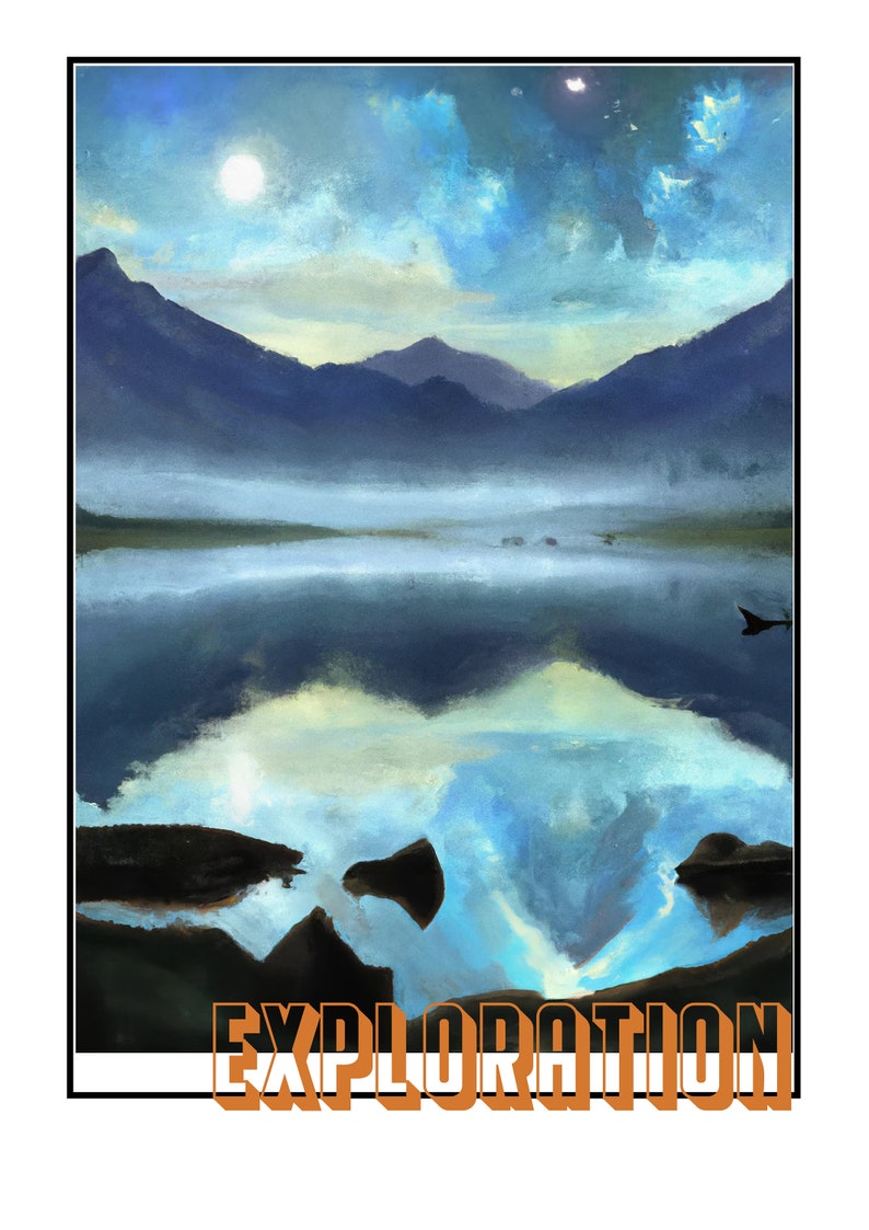 Explore Poster - Etsy