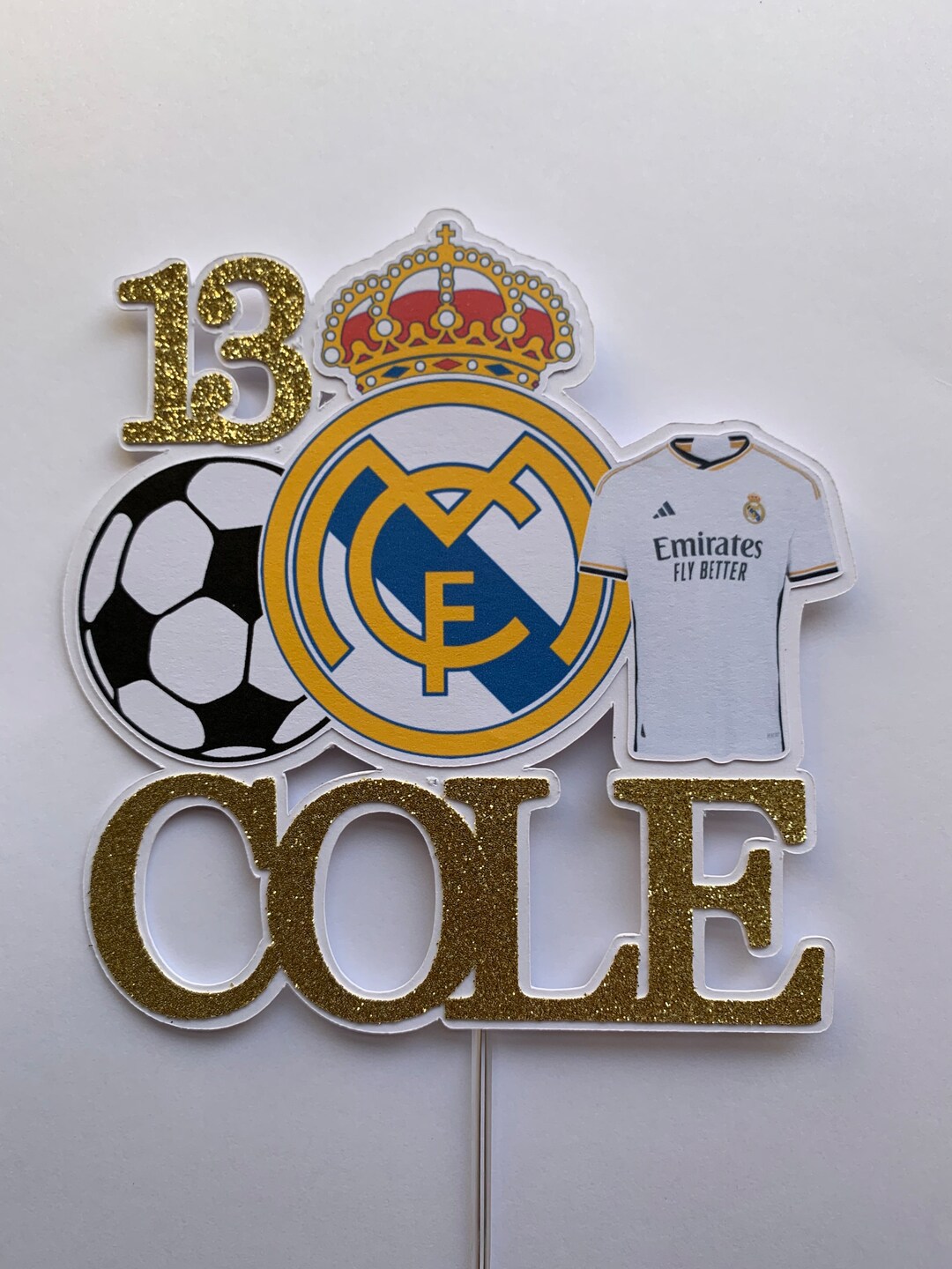 Personalised Football Cake Topper Any Team Sports Soccer Cake ...