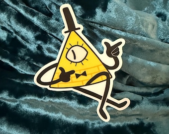 Bill Cipher Sticker | Gravity Falls Villain Sticker | Bill Cipher Fan ...