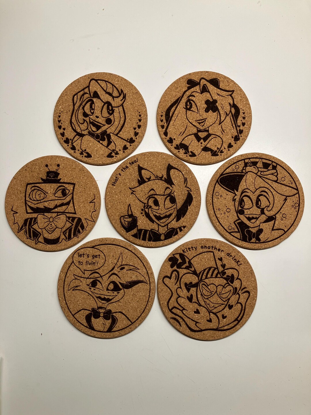 Hazbin Hotel Coasters - Etsy