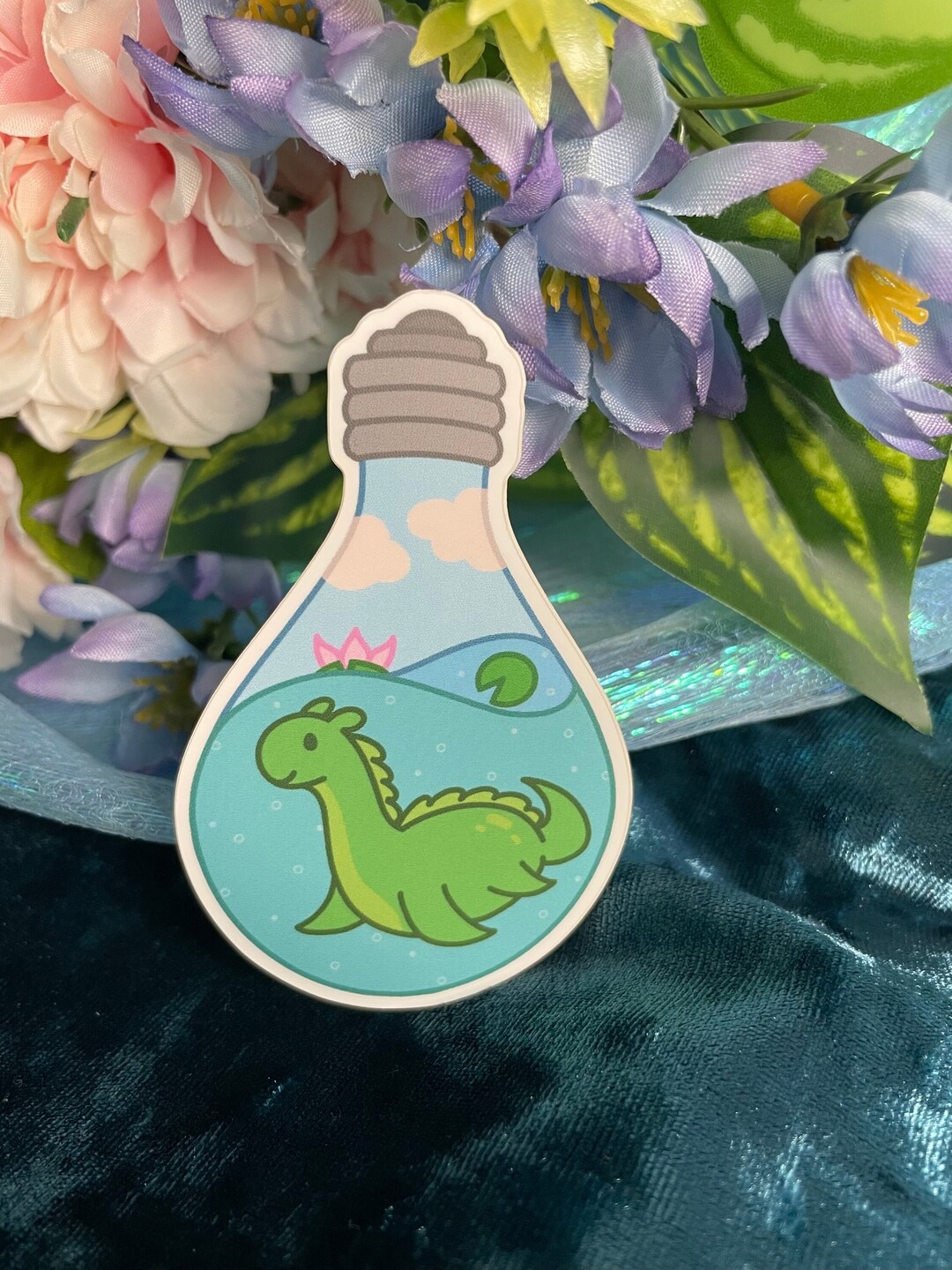 Nessie in a Bottle Sticker - Etsy