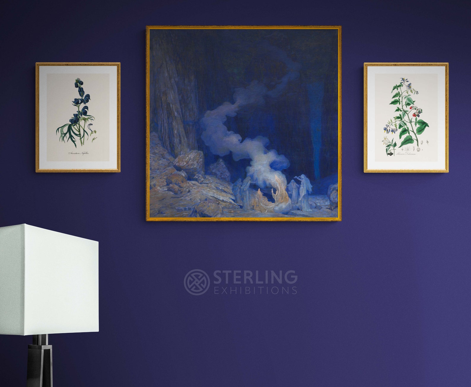 15 Piece Blue Coven Artwork Bundle, Gallery Wall, Witchy, Cottagecore ...