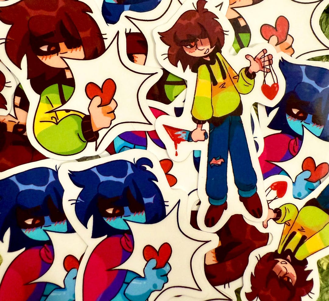 Kris Dreemurr Deltarune Sticker - Etsy