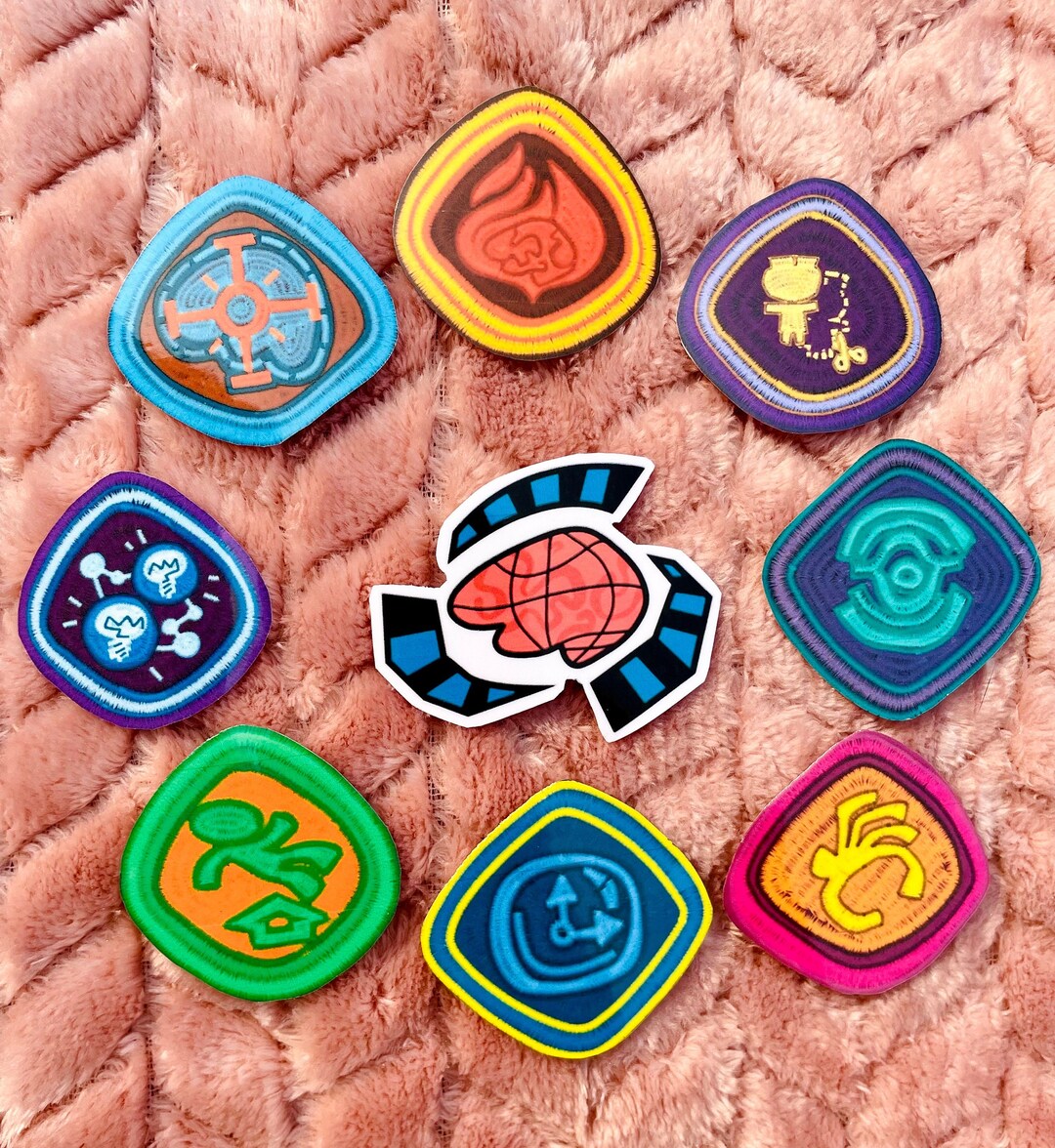 Psychonauts 2 Merit Badge Stickers - Etsy