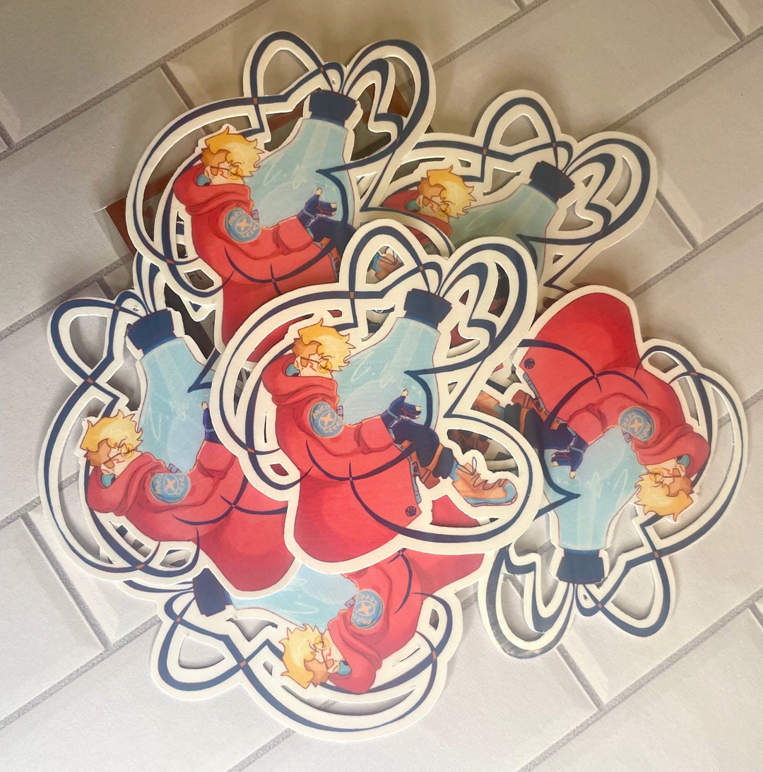 Vash With Plant Sticker - Trigun Stampede Sticker - Etsy