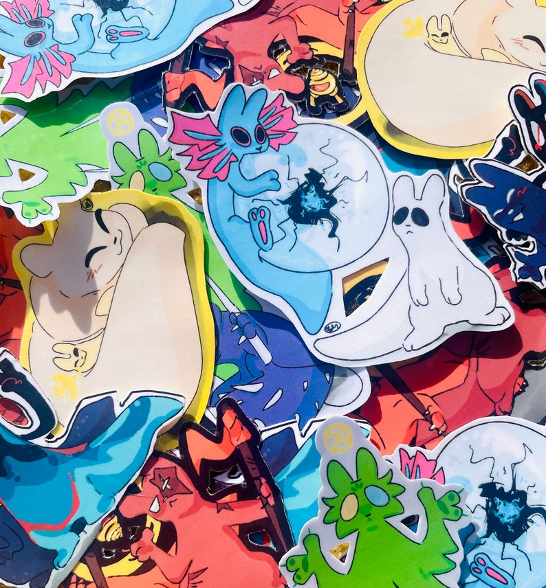 Rain World Slugcat Pairing Stickers - Etsy New Zealand