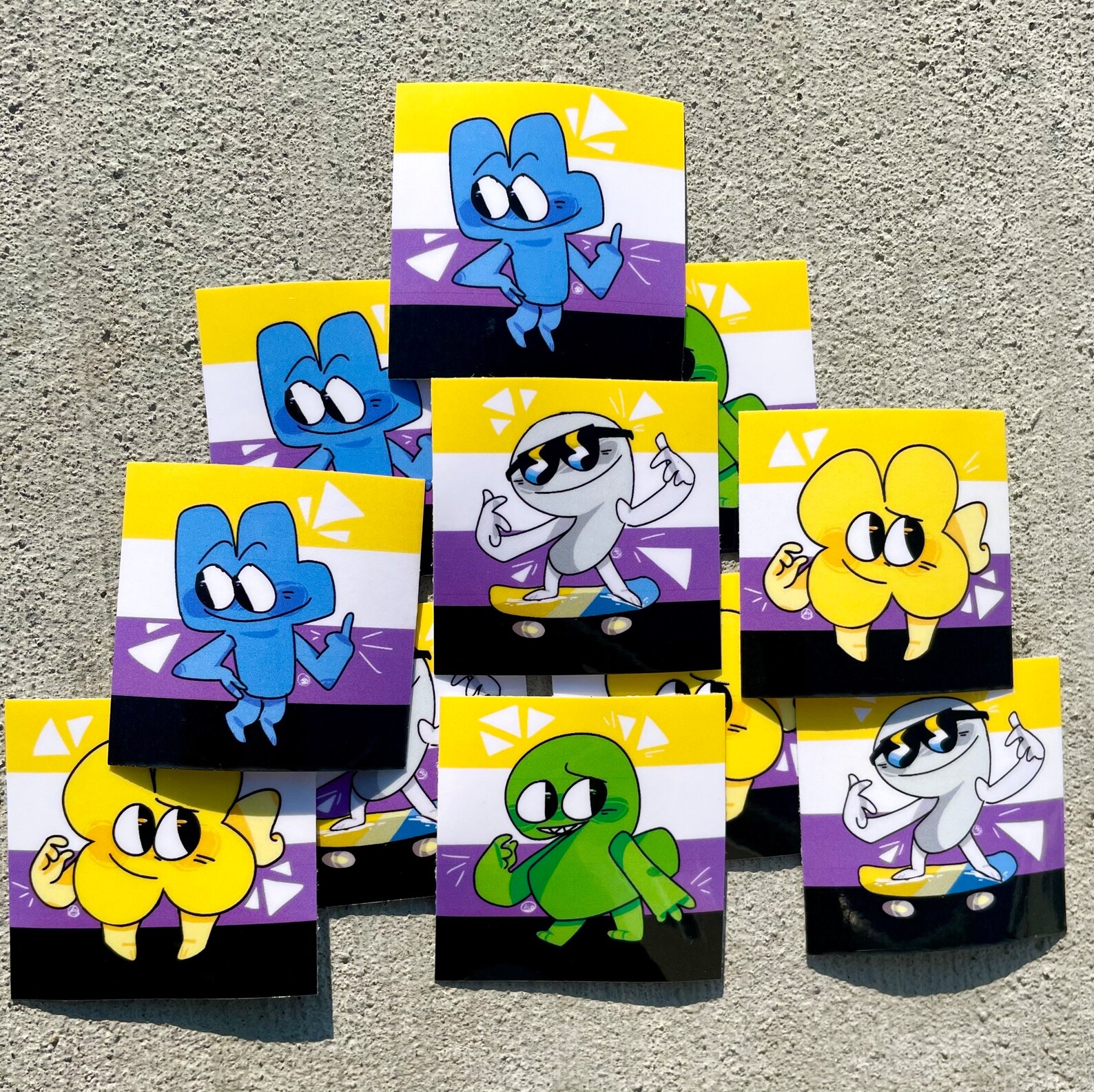 BFB Alegbralien Non Binary Stickers - Etsy