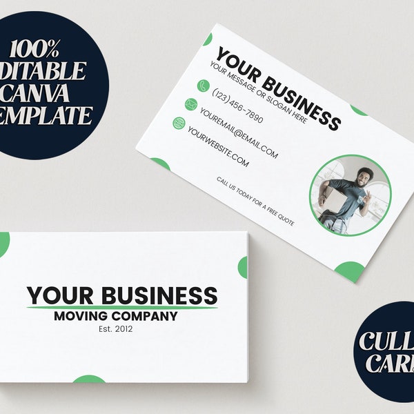 Moving Company Business Card - Etsy