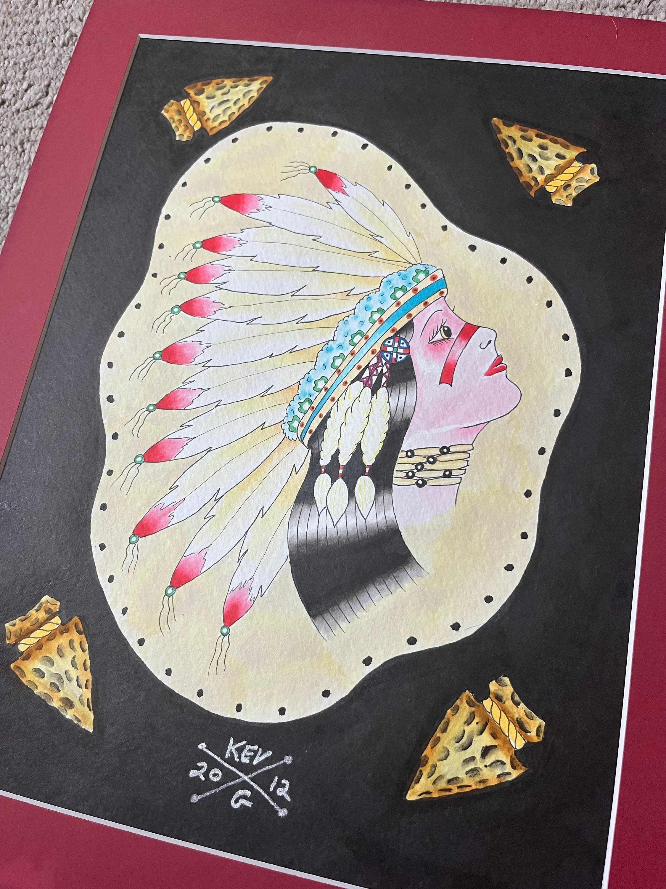 American Indian Princess Painting