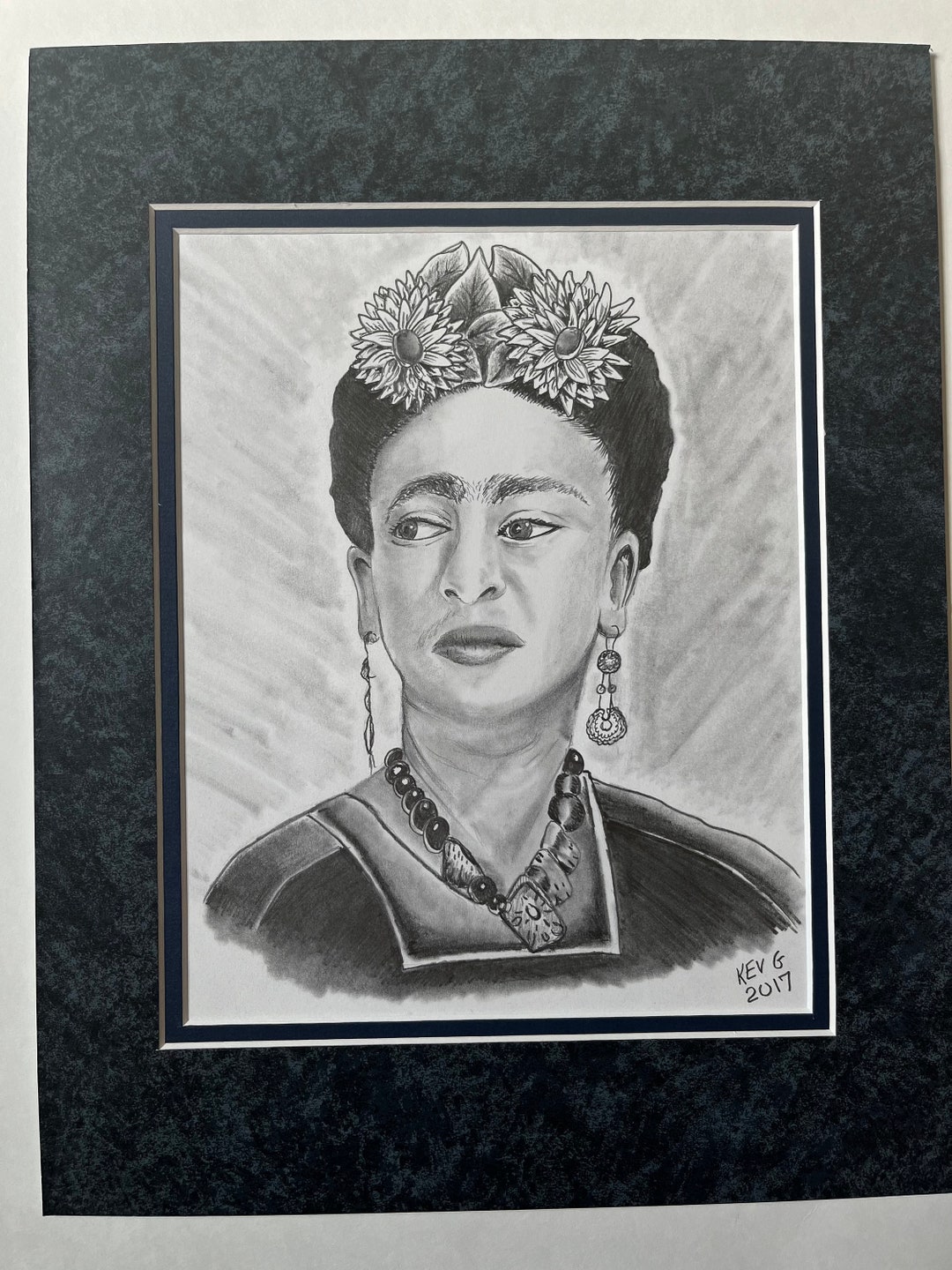 Mexican Artist Frida Kahlo Original Pencil Drawing - Etsy