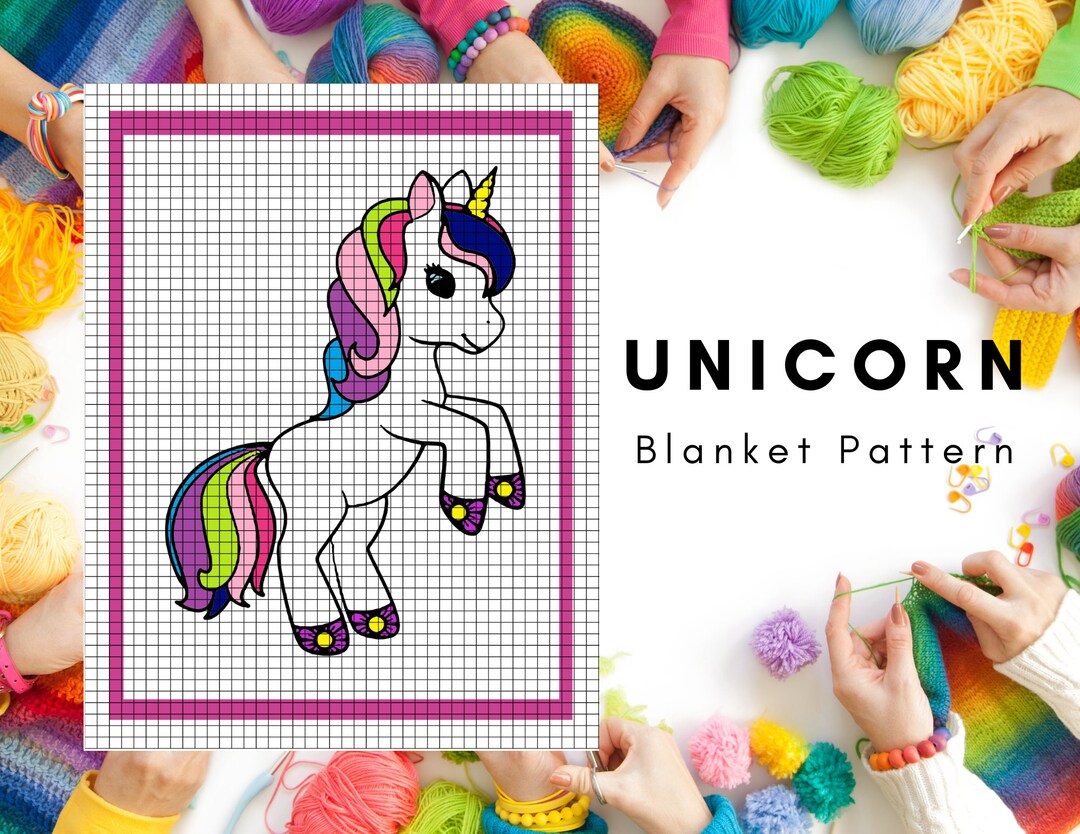 Unicorn C2C, Single Crochet Pattern, Graphgan - Etsy