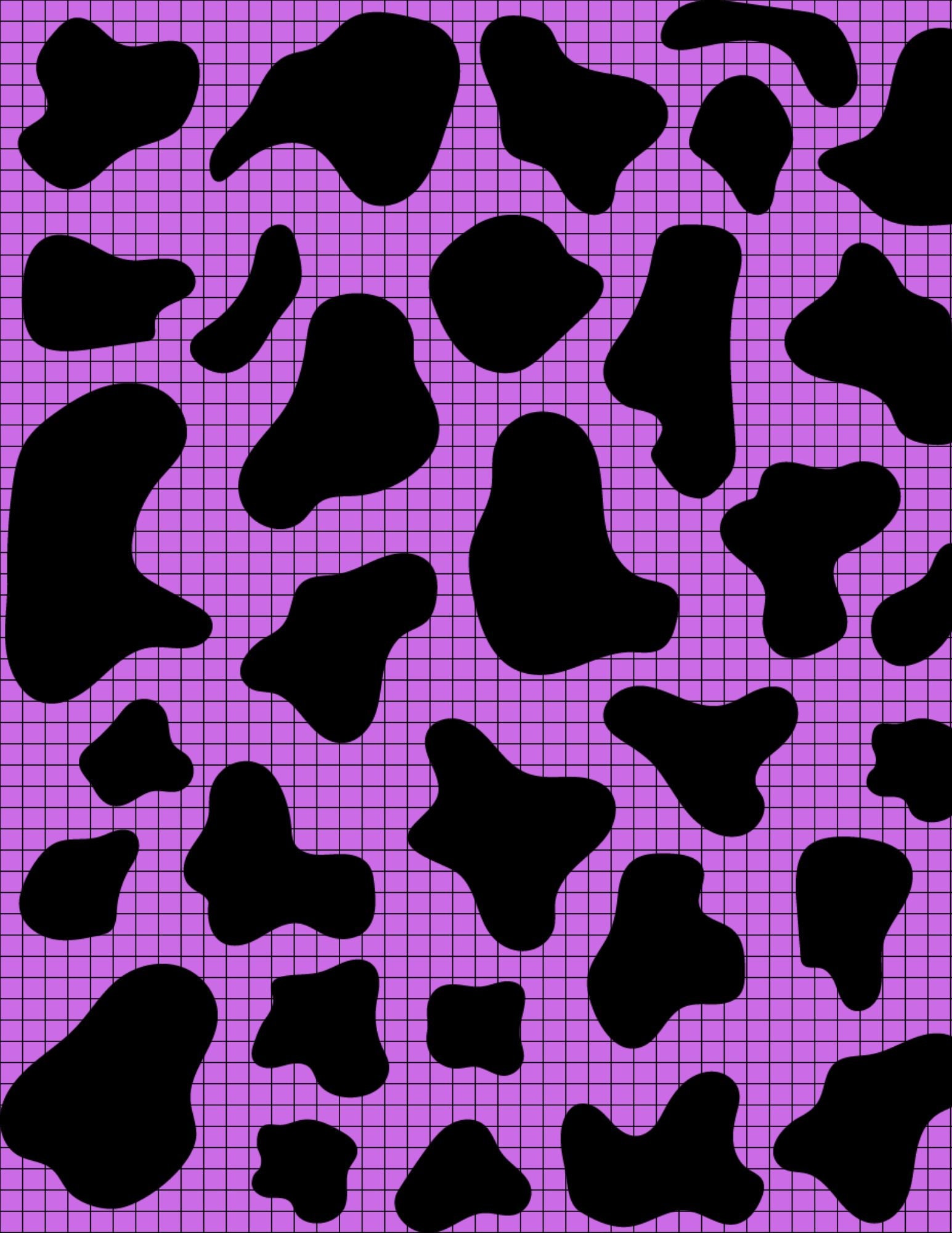 Purple Cow Print - C2C, Single Crochet Blanket Pattern, Graphgan - Etsy