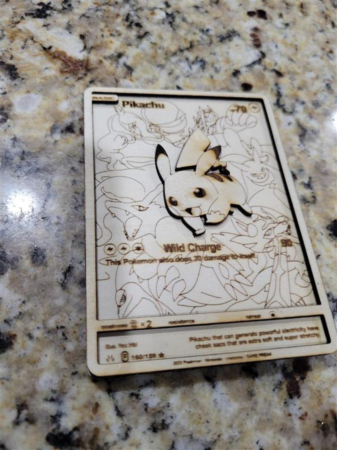 Pikachu #160 Crown Zenith DIGITAL ONLY File for Laser Cutting/engraving ...