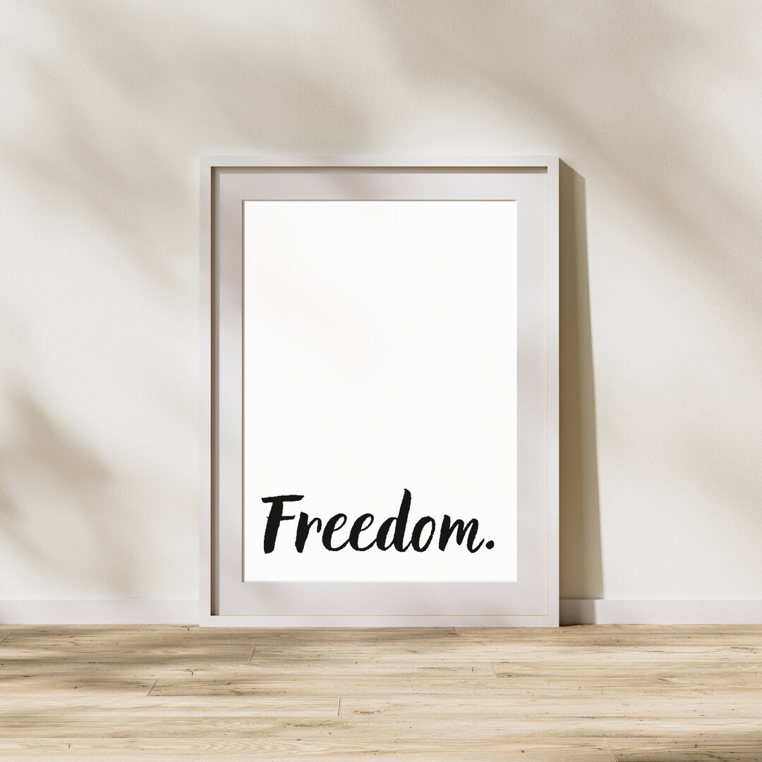 Freedom. Digital Art Digital Poster Digital Printables Printables Wall ...