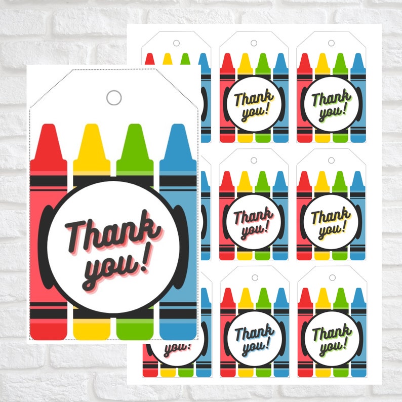 INSTANT Download Teacher Appreciation or Back to School Gift Tag, Thank ...