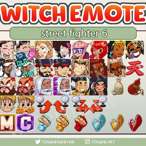 Street Fighter Emotes: Twitch, Discord, Youtube Stream Pack - Etsy