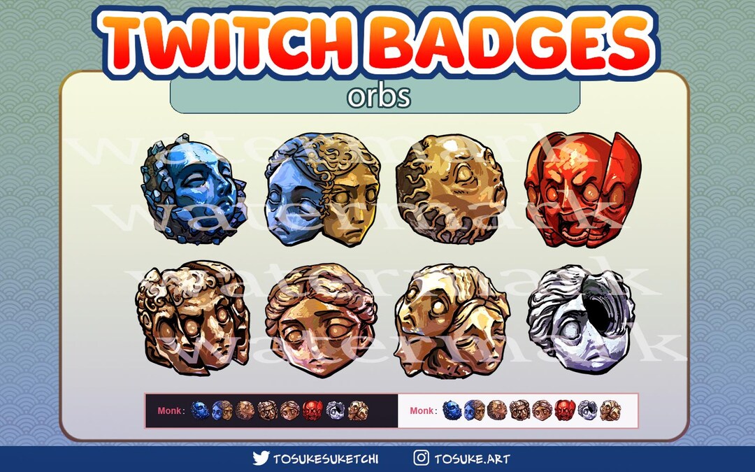 Poe Orbs Twitch Emotes or Badges | Exile Icons for Discord or Youtube ...