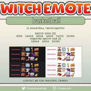 Basketball Twitch Emote Pack: NBA Slang (animated & Static) (digital ...