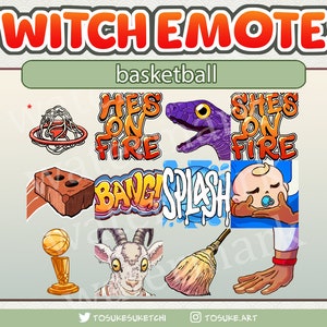 Basketball Twitch Emote Pack: NBA Slang (animated & Static) (digital ...