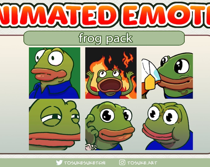 ANIMATED EMOTE BUNDLE Pepe Peepo for Twitch and Discord ! ( and More ...
