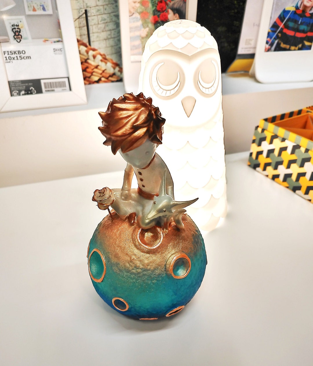 Uniquely Colorful the Little Prince Statuete Artistic Hand-painted ...
