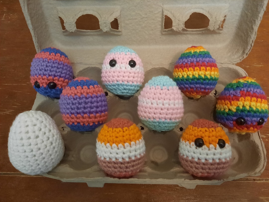 LGBTQ+ Pride Egg Amigurumi Companion - Etsy