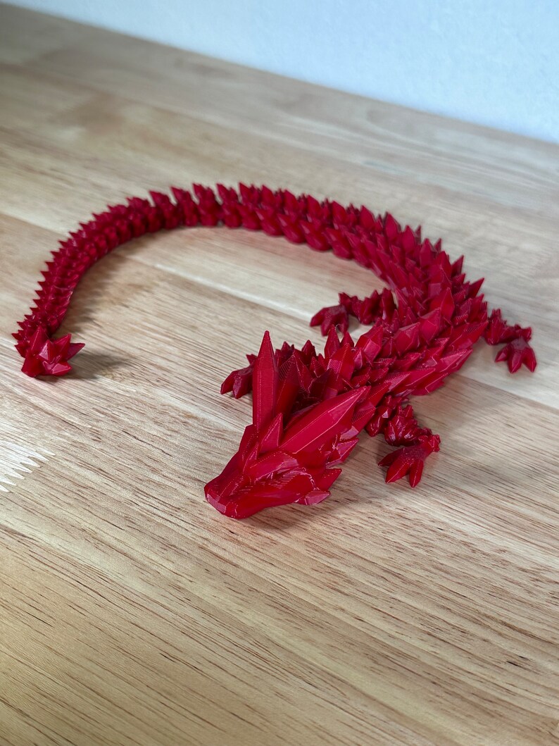 3D Printed Crystal Dragon - Etsy