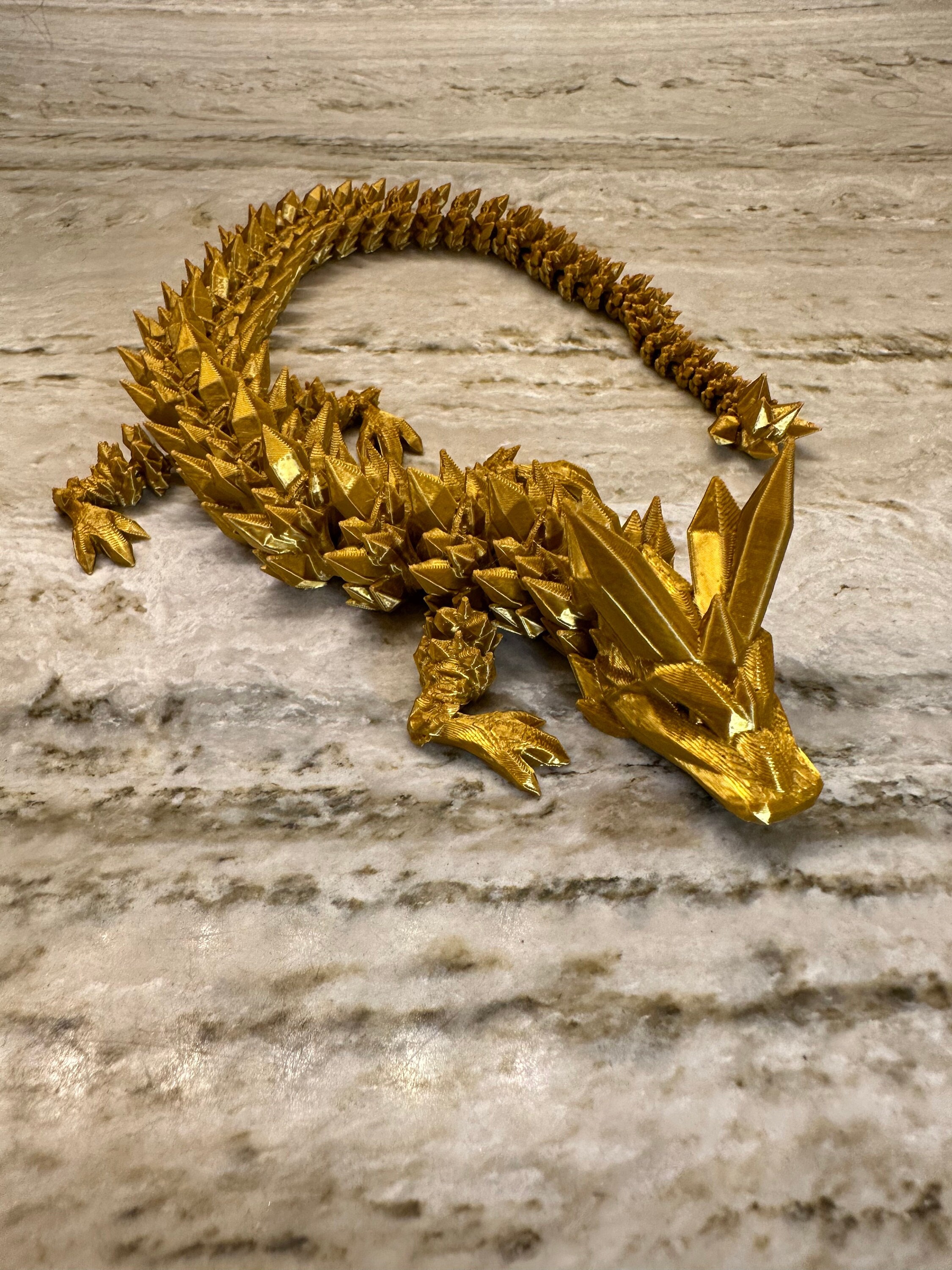 3D Printed Crystal Dragon - Etsy
