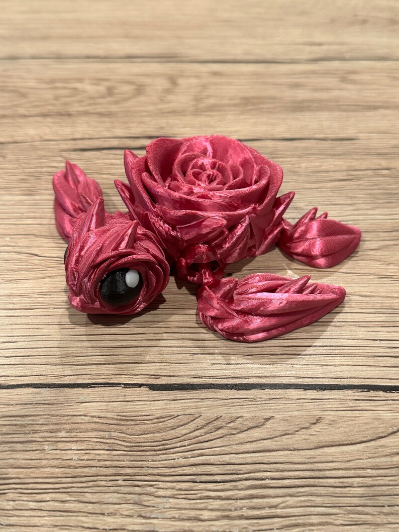 Rose Turtle Decoration - Etsy