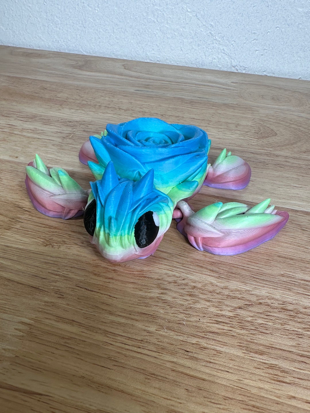 Rose Turtle Decoration - Etsy