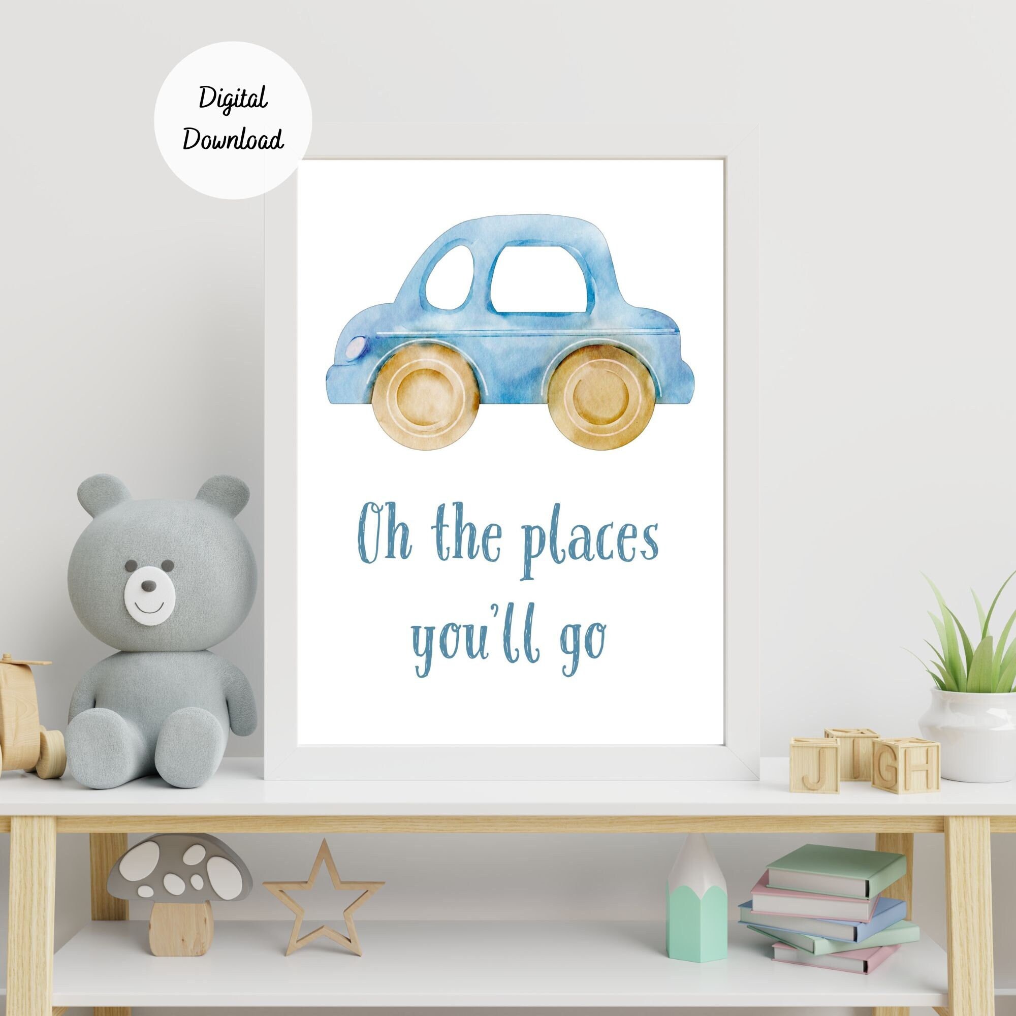 Oh the Places You'll Go Wall Art Dr.seuss Digital Print - Etsy