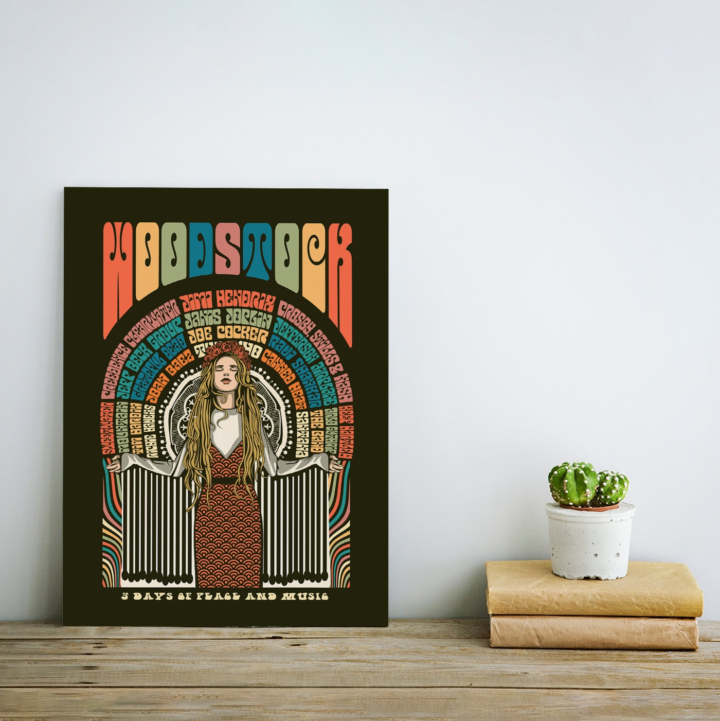 Woodstock Poster, Woodstock Festival Art Print, Woodstock Art, Vintage ...