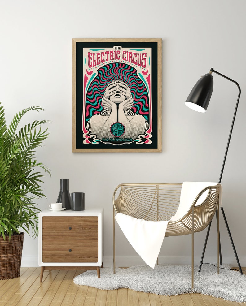 The Electric Circus Poster, Psychedelic Art, Psychedelic Music Poster ...